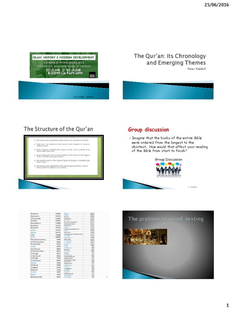Bible and Quran: Structure and Themes | PDF | Quran | Islam