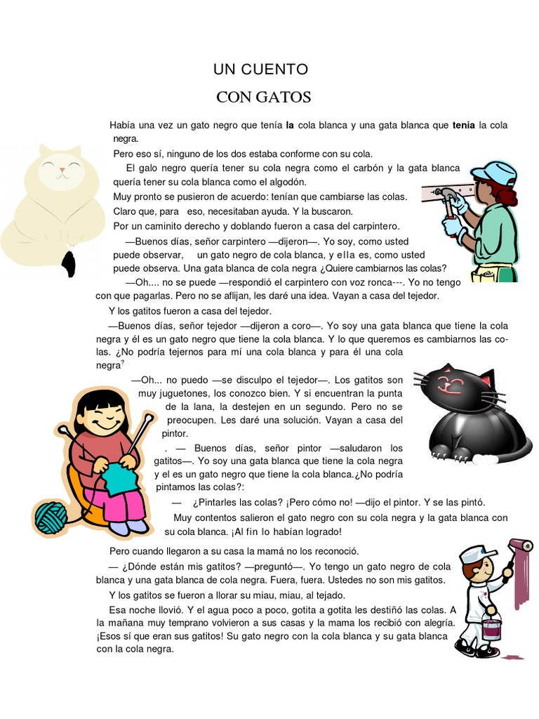 Un Cuento Con Gatos PDF | PDF