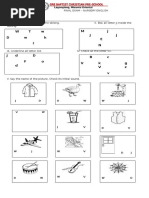 Admission Test KG1 | PDF | Psychology | Cognition