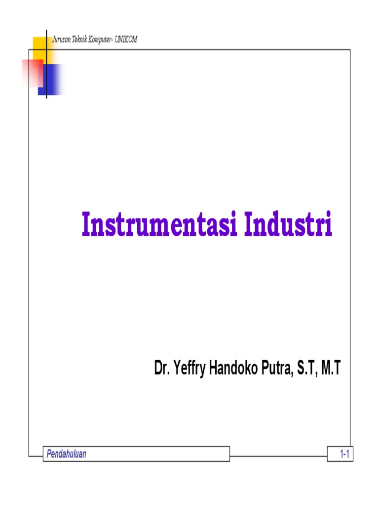 Instrumentasi Industri Materi 1 | PDF | Instrumentation ...