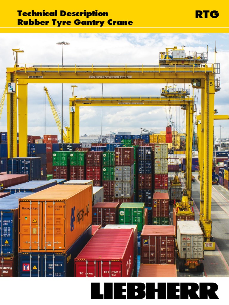 Rubber Tyre Gantry Crane Specifications | PDF | Crane (Machine) | Transport