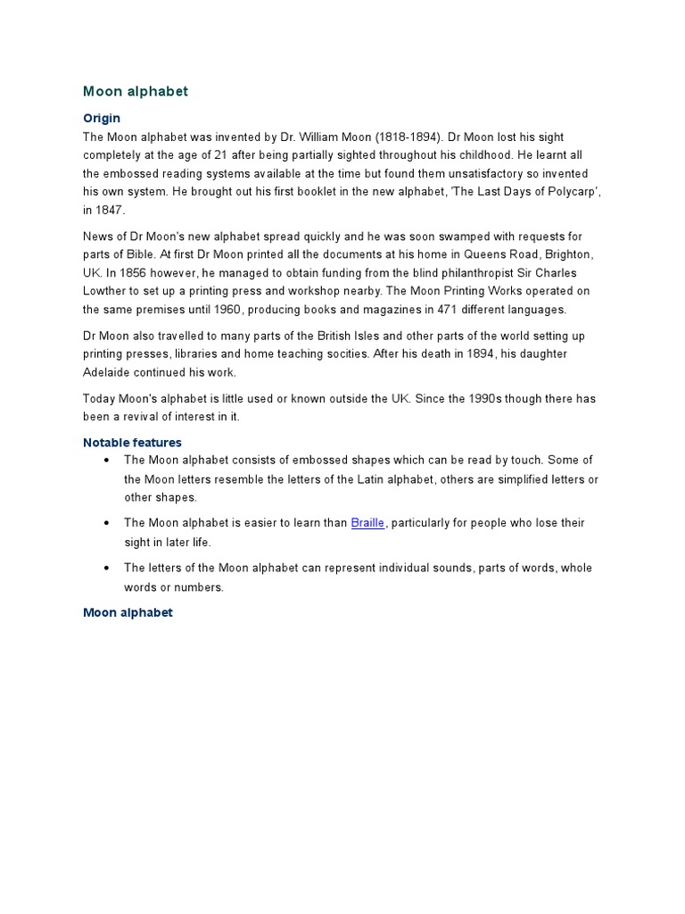 Moon Alphabet: Origin | PDF | Alphabet | Encodings