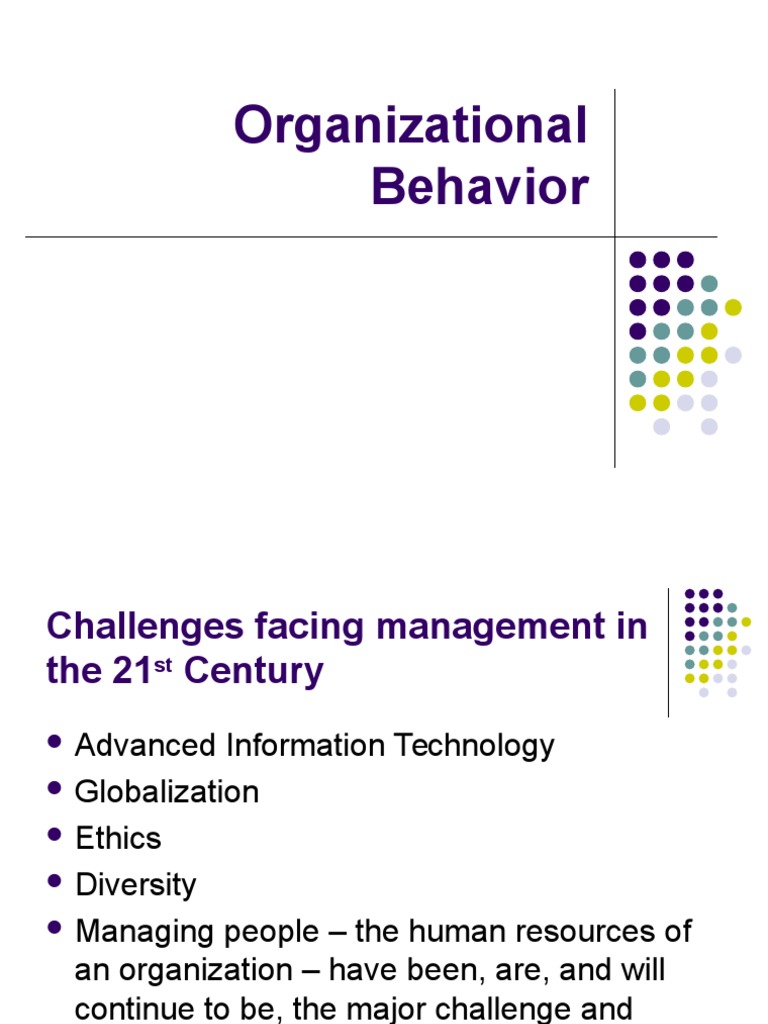 OB Intro | PDF | Motivation | Motivational