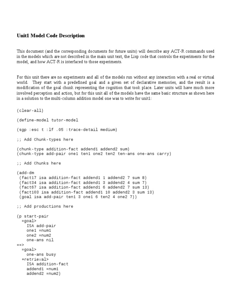 Unit1 Model Code Description Pdf Parameter Computer Programming Command Line Interface