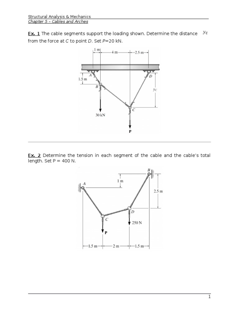 Tutorial Cables and Arches | PDF
