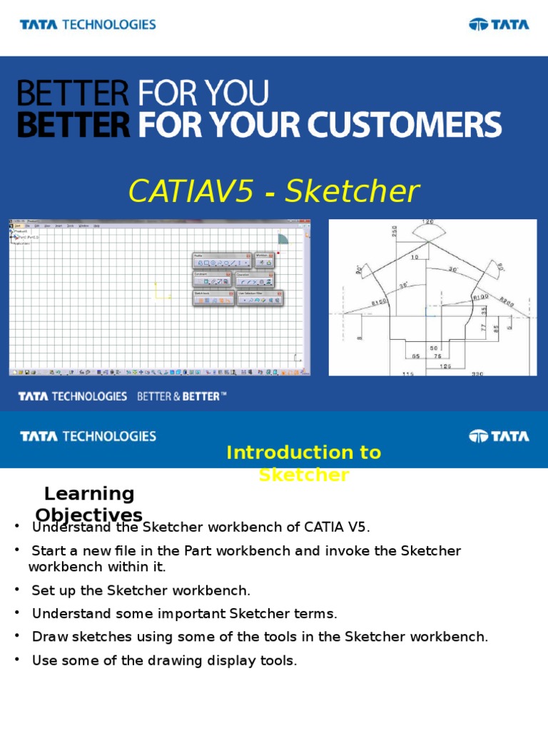 CATIAV5 - Sketcher | PDF | Tangent | Circle
