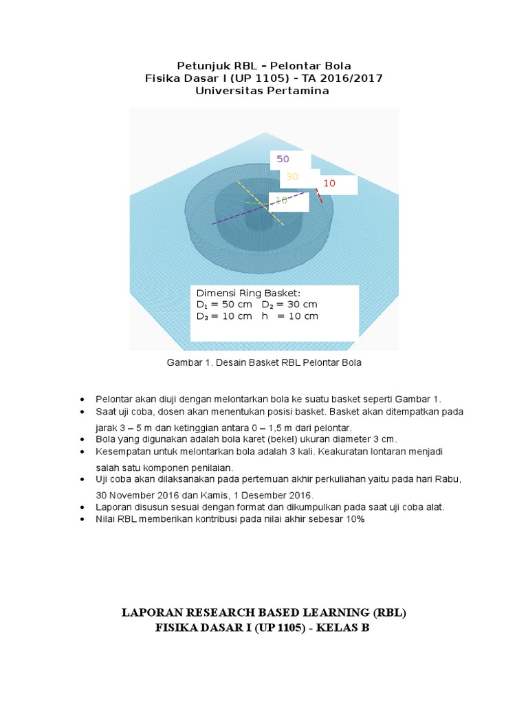 Petunjuk Format Laporan RBL | PDF