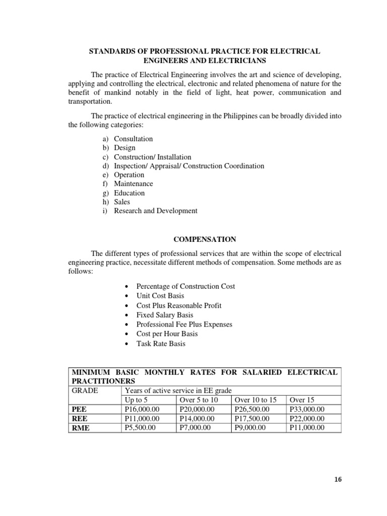 2. Standards of Professional Practice for Electrical Engineers and ...