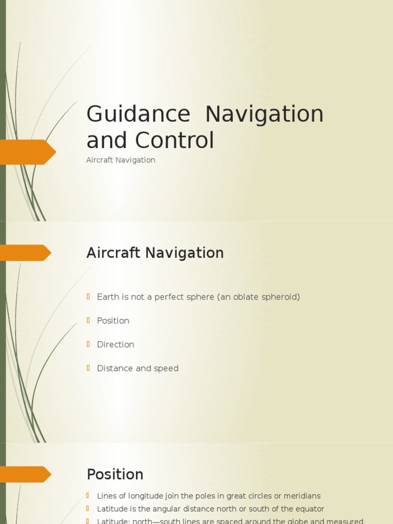 Guidance Navigation and Control Lecture 6 | PDF | Longitude | Navigation