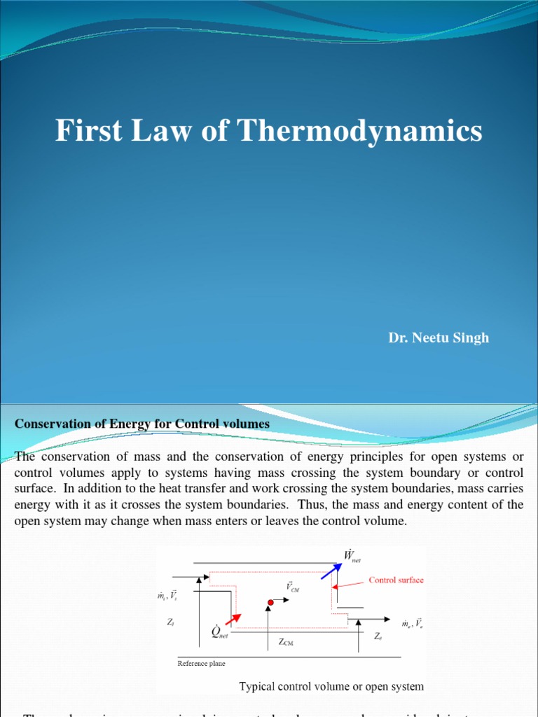 First Law | PDF | Fluid Dynamics | Enthalpy
