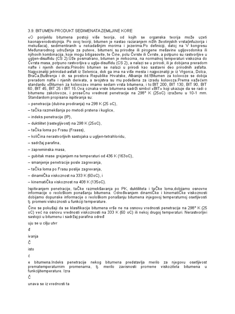 Bitumen I Emulzija | PDF