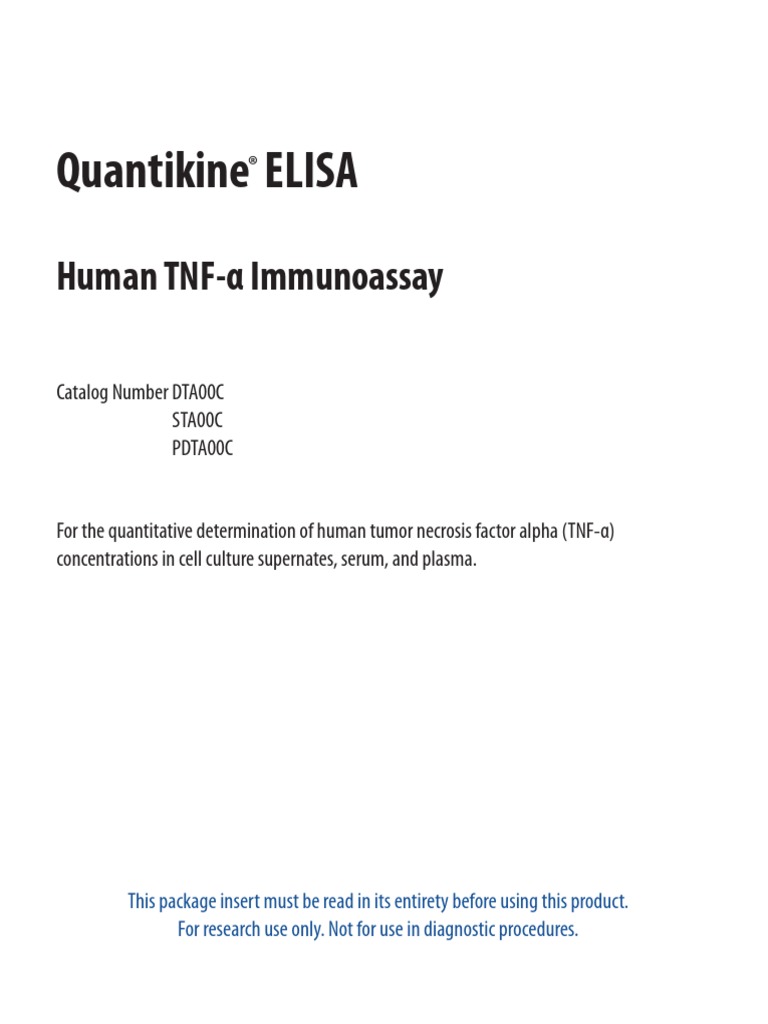 Elisa Data Sheet Dta00c | PDF | Elisa | Molecular Biology