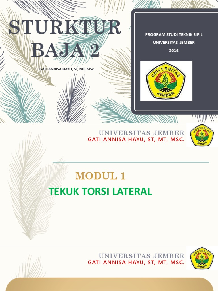 Modul 1 - Tekuk Torsi Lateral | PDF