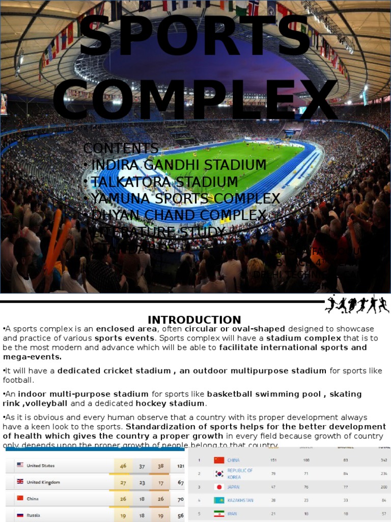 Case Studies OF SPORTS STADIUMS AND COMPLEXES | PDF | Stadium | New Delhi