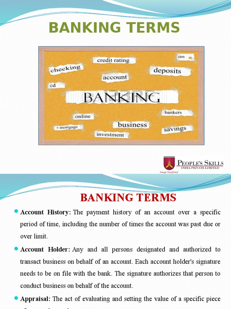 Banking Terms | PDF | Securities (Finance) | Banks