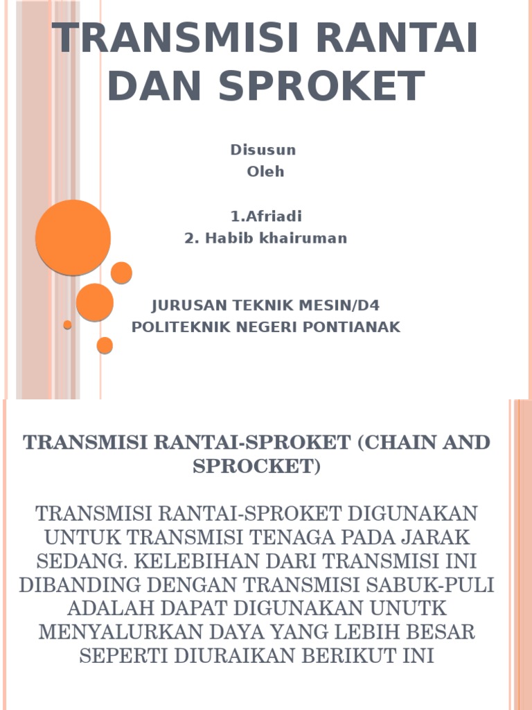 Transmisi Rantai Dan Sproket | PDF | Komputer