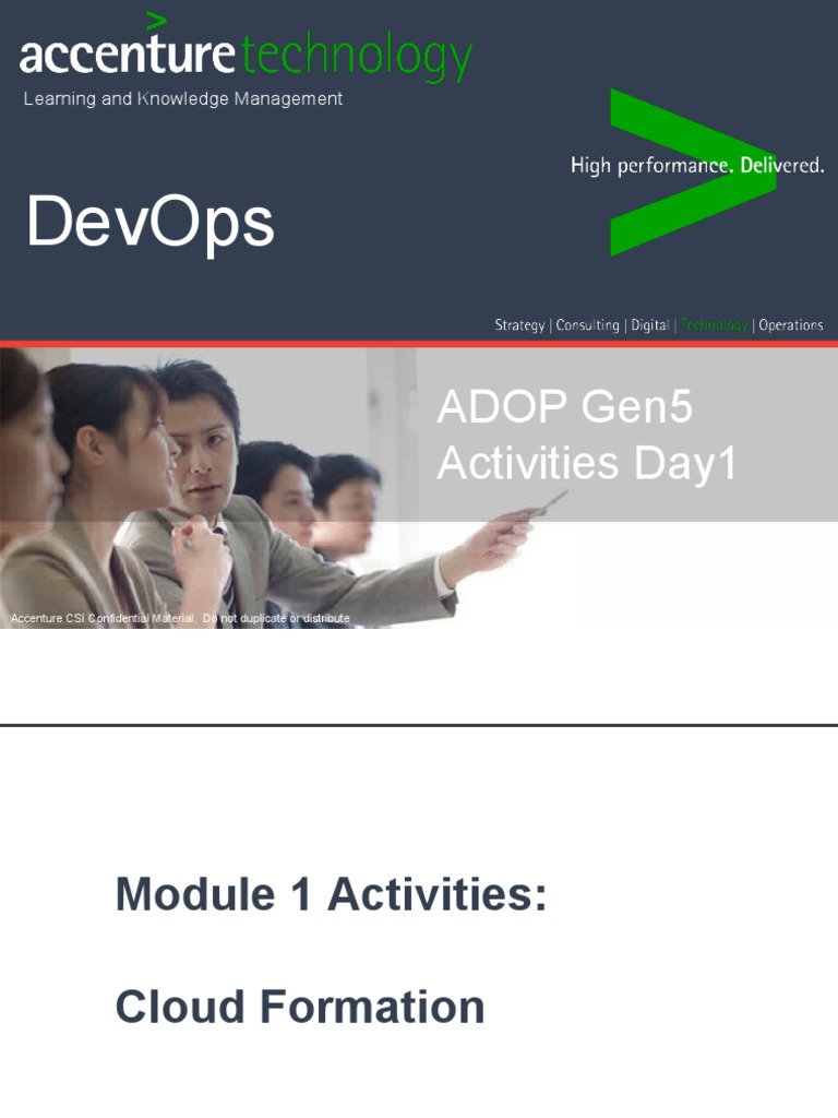 Devops: Adop Gen5 Activities Day1 | PDF | Version Control | Computer ...
