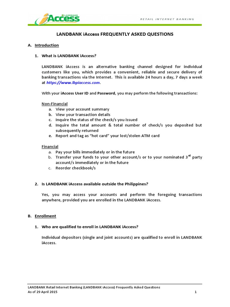 LANDBANK_iAccess_FAQs.pdf | Transaction Account | Cheque