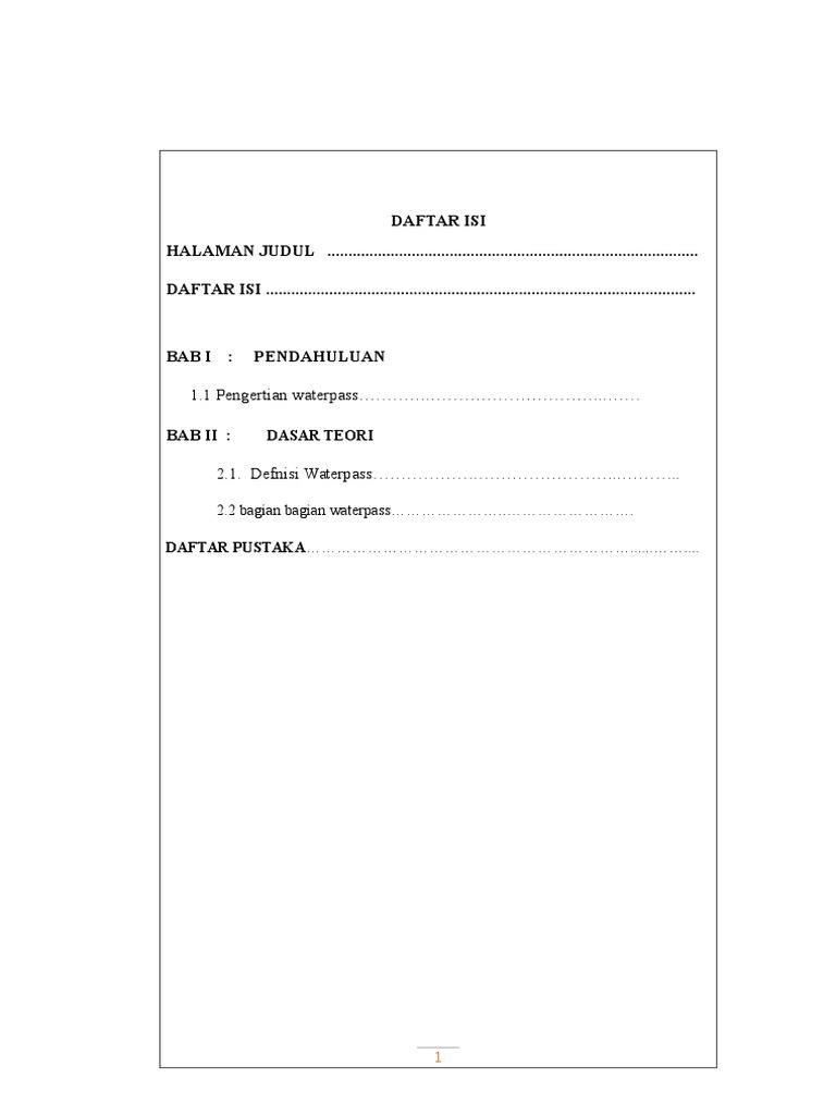 Modul & CTH Soal (Waterpass) | PDF