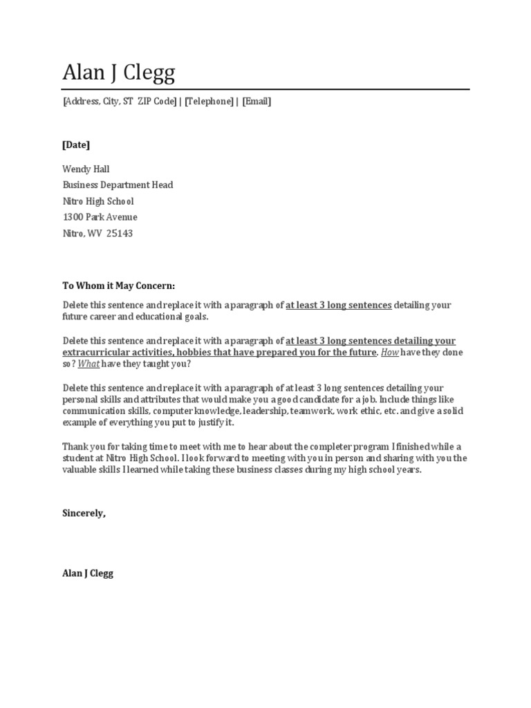 Letter of Introduction | PDF