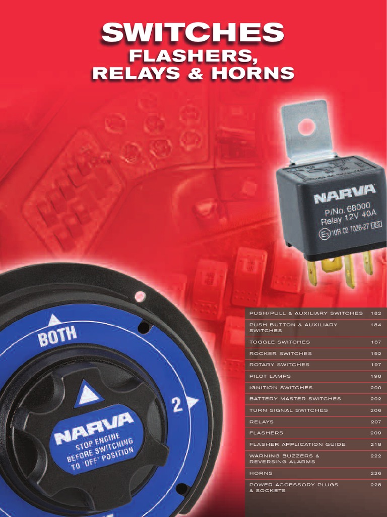 Narva Switch Wiring Diagrams Guide | PDF