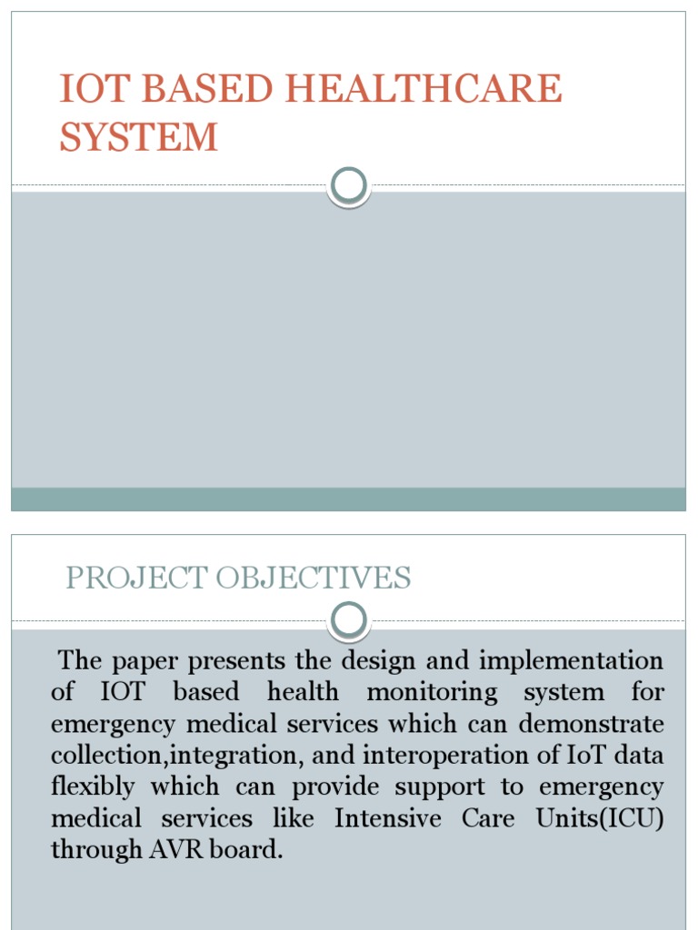 Iot Based Healthcare System Pdf