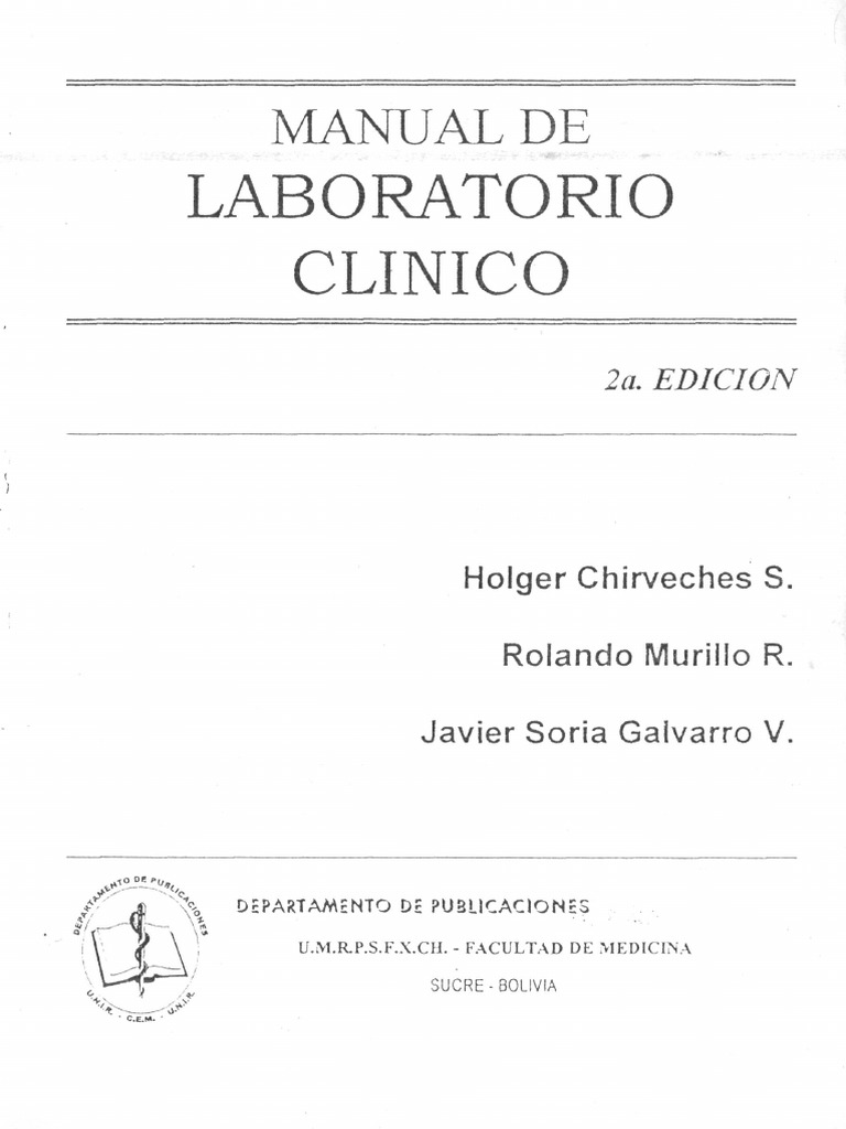 Manual de Laboratorio Clinico | PDF | Leucocito | Anemia