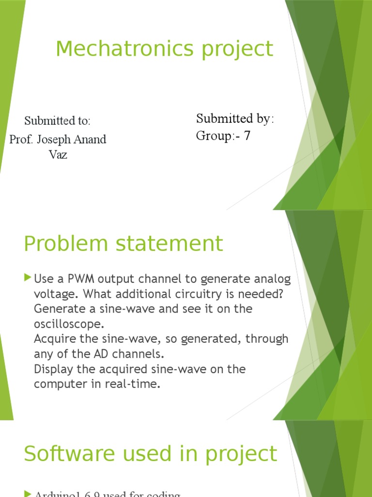 Mechatronics Project | PDF | Computers