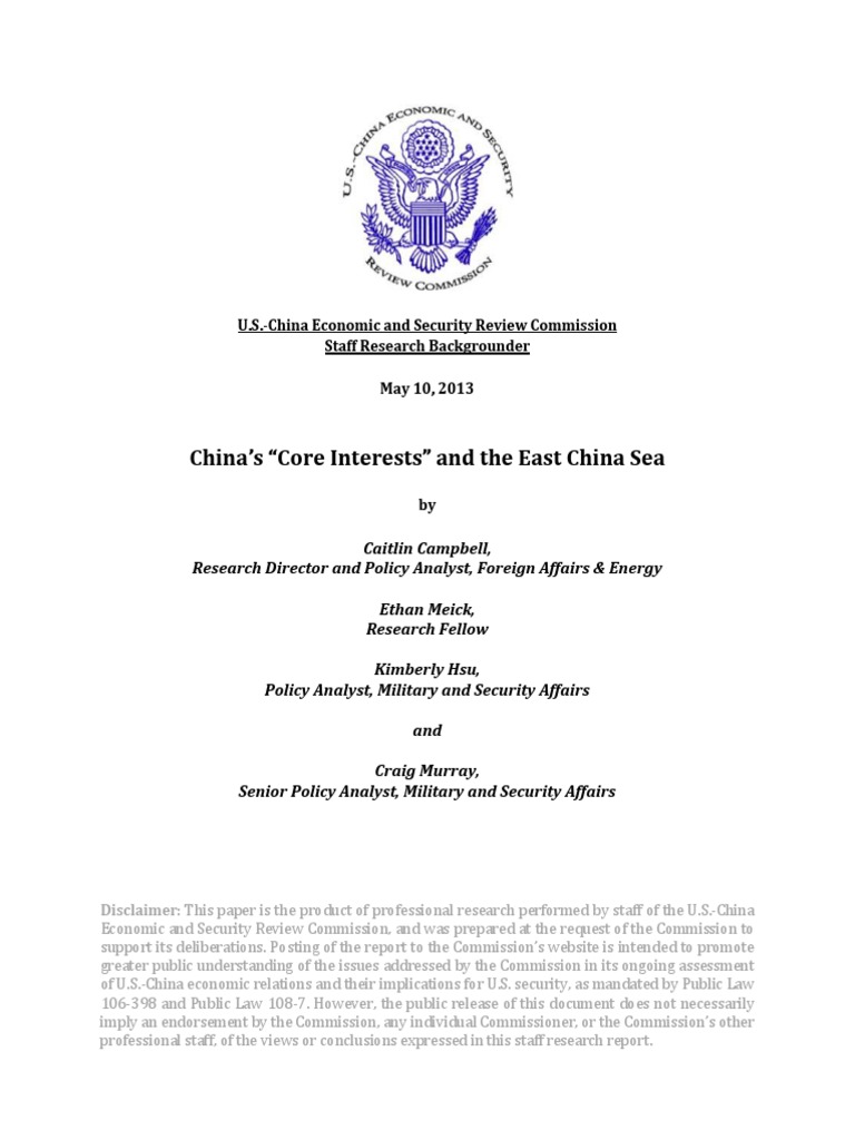 China's Core Interests and The East China Sea | PDF | China | World ...
