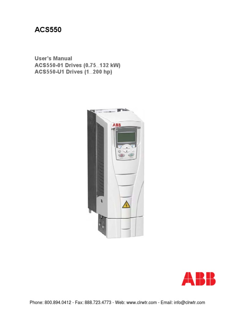ABB ACS550 Users Guide | PDF | Electrical Wiring | Electrical Connector
