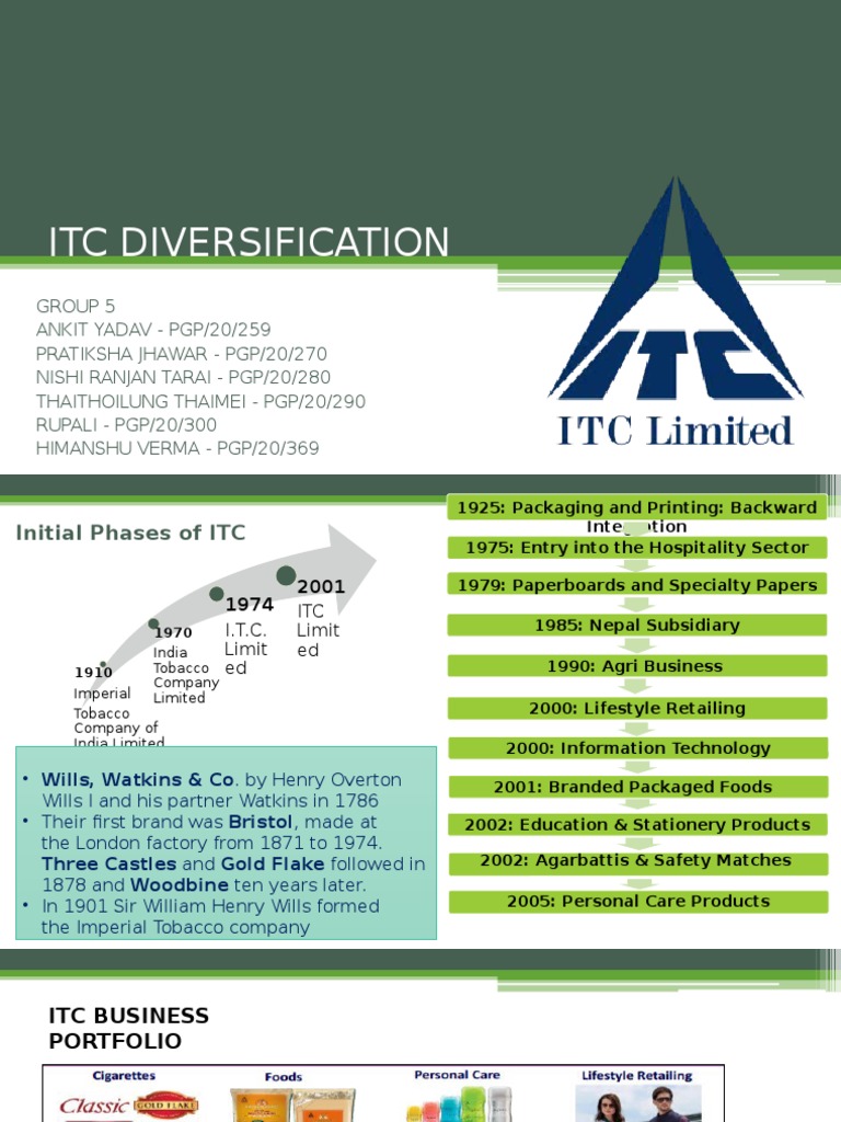 ITC Diversification | PDF | Strategic Management | Cigarette