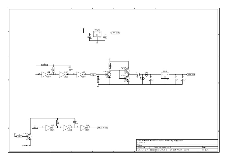 Multivox Firstman SQ-01 Inverting Supply Schematic | PDF