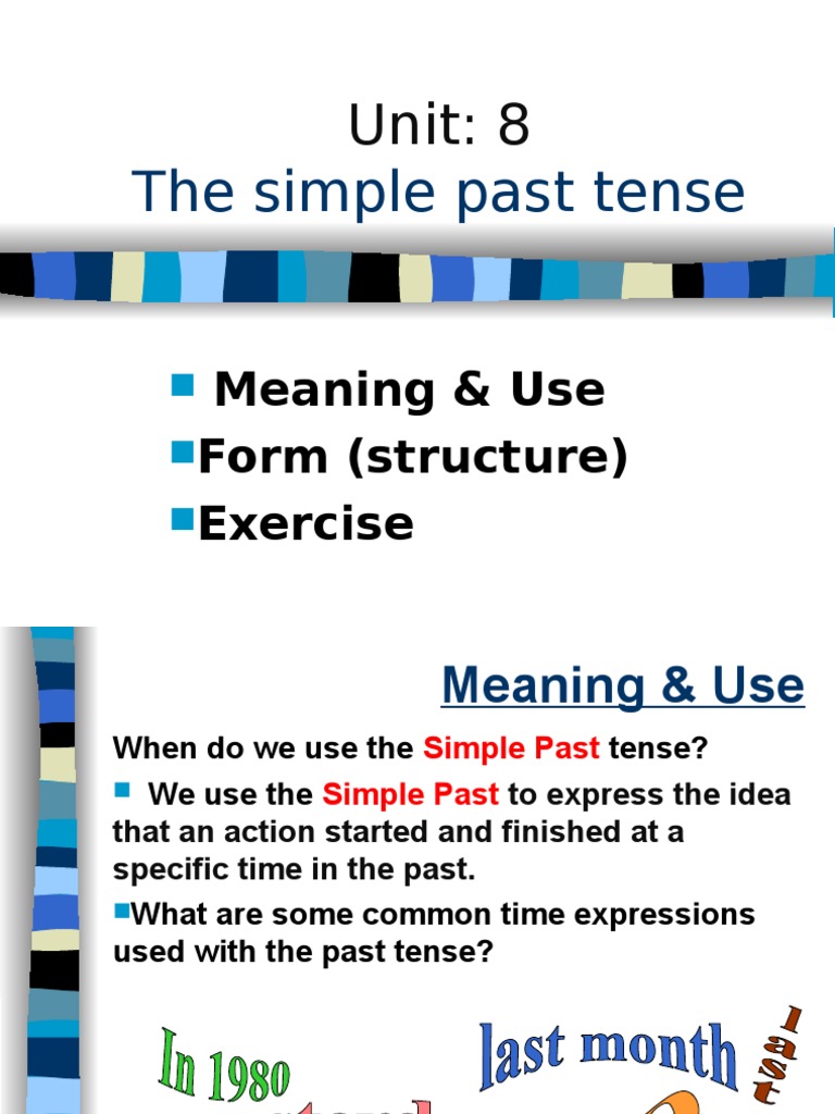 Simple Past | PDF | Grammatical Tense | Verb