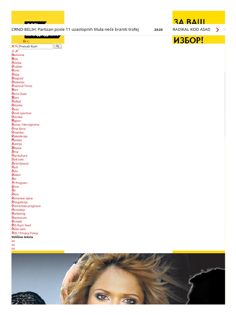 Vesti Dana - Kurir Dnevne Novine | PDF