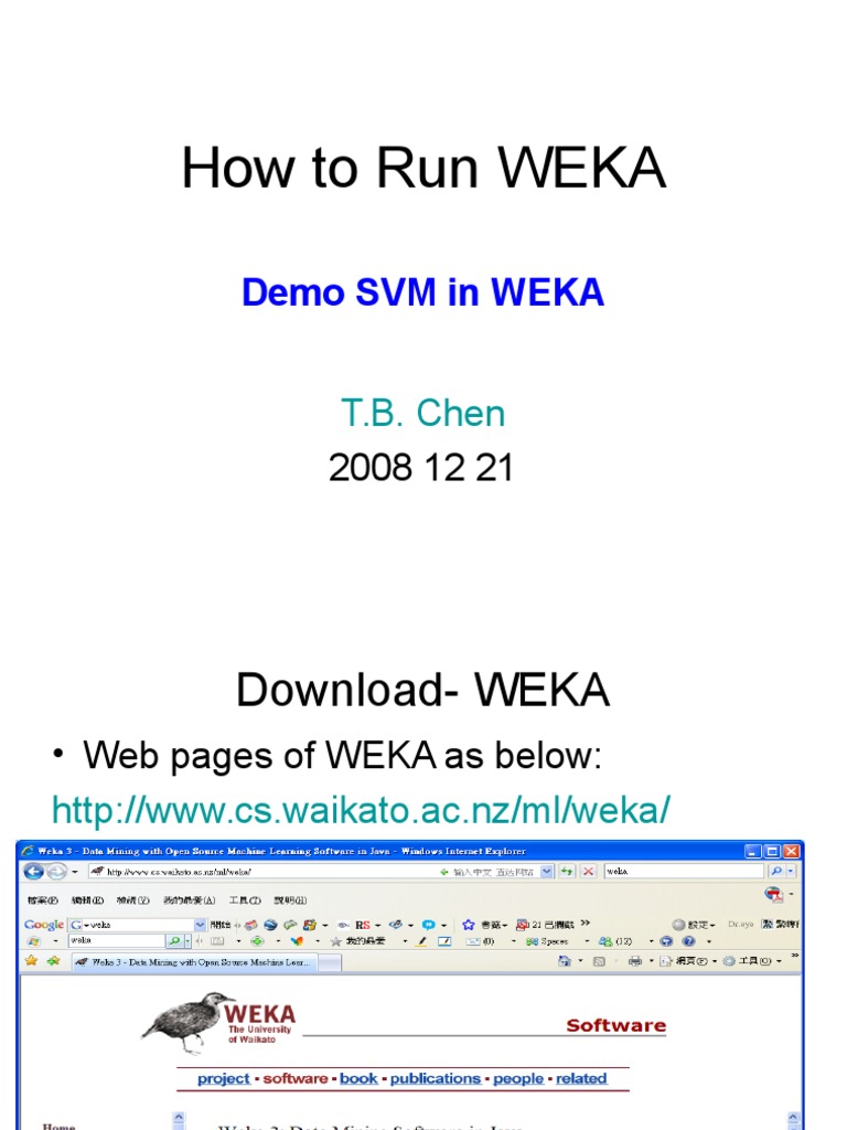 How To Run WEKA: Demo SVM in Weka | PDF | Support Vector Machine ...