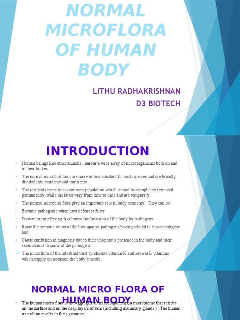 Normal Microflora of Human Body | PDF | Microbiota | Prokaryote