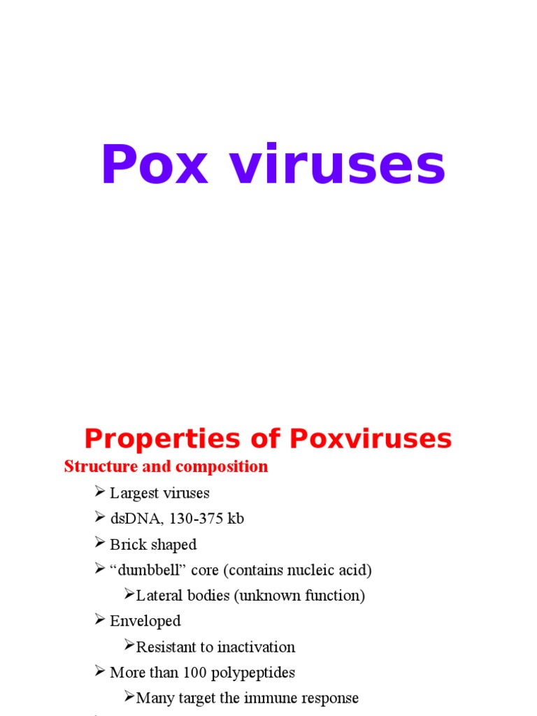 Pox Viruses | Smallpox | Virus