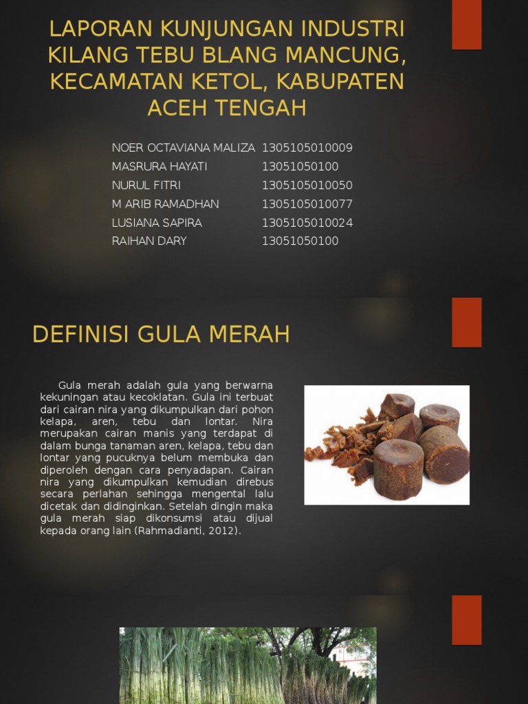 Gula Merah Tebu | PDF
