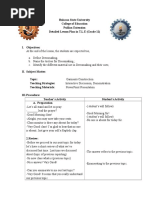 Detailed Lesson Plan in Dressmaking/Tailoring I - Objectives | PDF ...