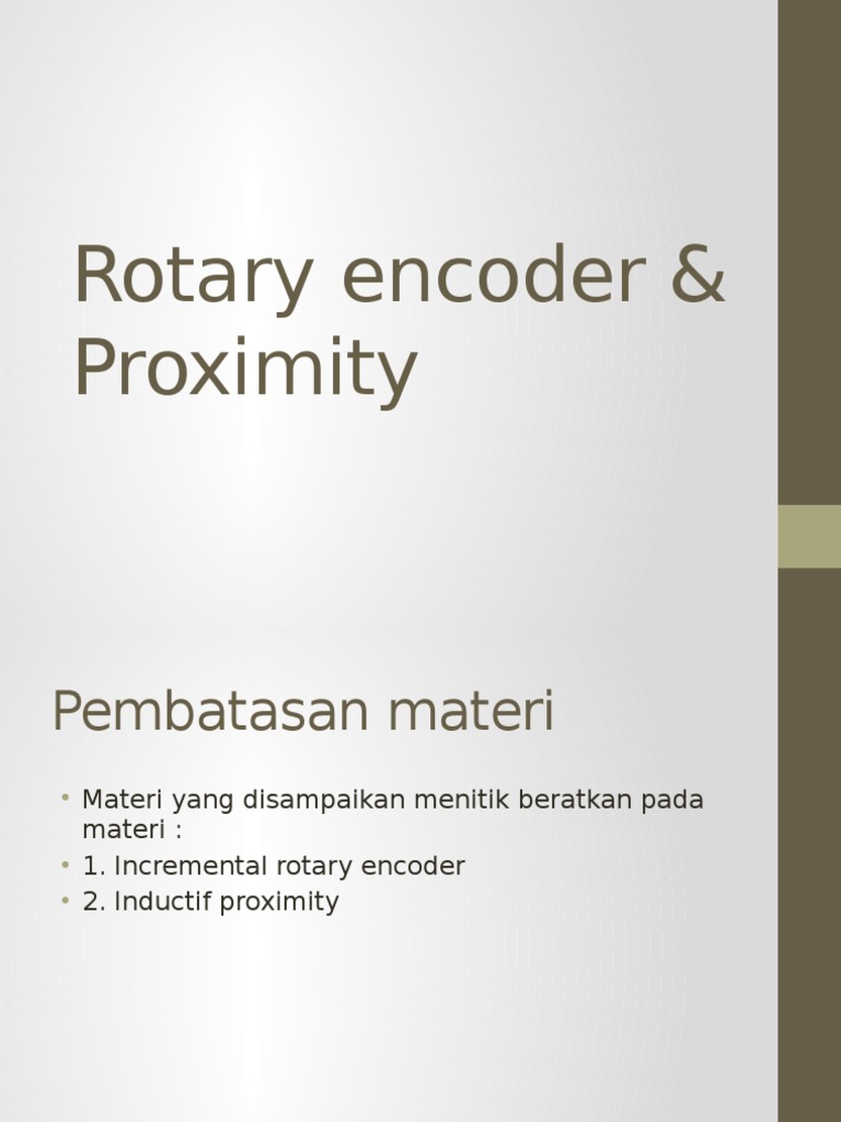 Rotary Encoder | PDF