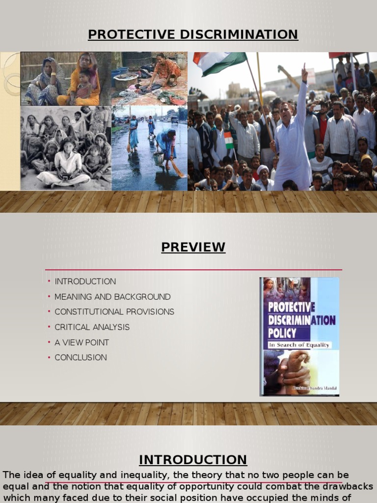 Protective Discrimination | PDF | Social Inequality | Discrimination ...