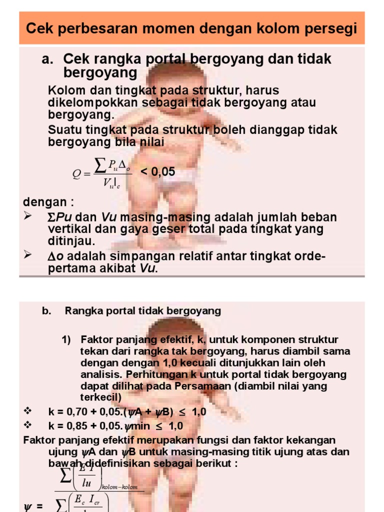 Momen dan Faktor Kolom pada Struktur | PDF