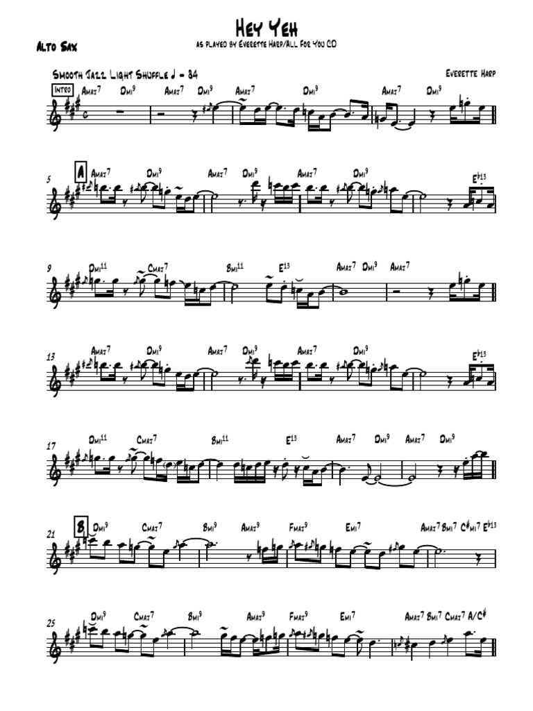 Hey Yeh Everette Harp | PDF | le jazz | Musique afro-américaine