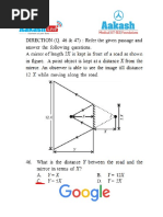 Aakash FST Test | PDF | Amplitude | Physics