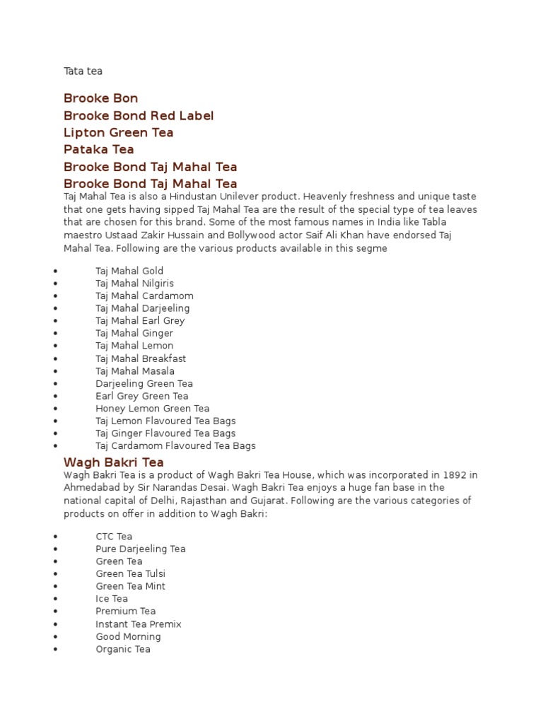 Brooke Bon Brooke Bond Red Label Lipton Green Tea Pataka Tea Brooke ...