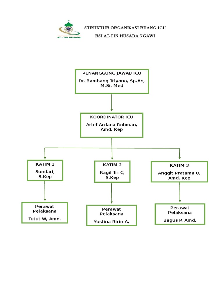 Struktur Organisasi Ruang Icu | PDF