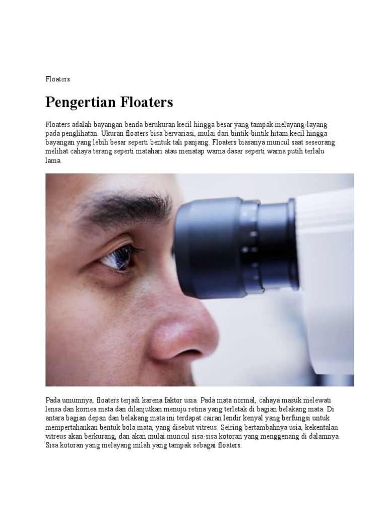 Floaters | PDF | Kesehatan Holistik