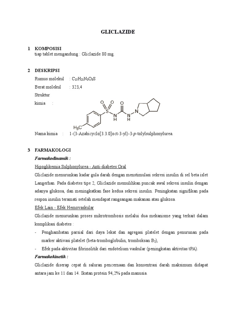 Obat Gliclazide | PDF
