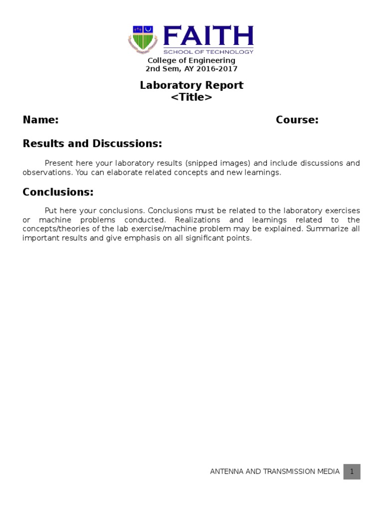 Lab Results Template | PDF