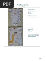 Jet Baby Clothes Collection 0-24 Months | PDF | Undergarment | Fashion